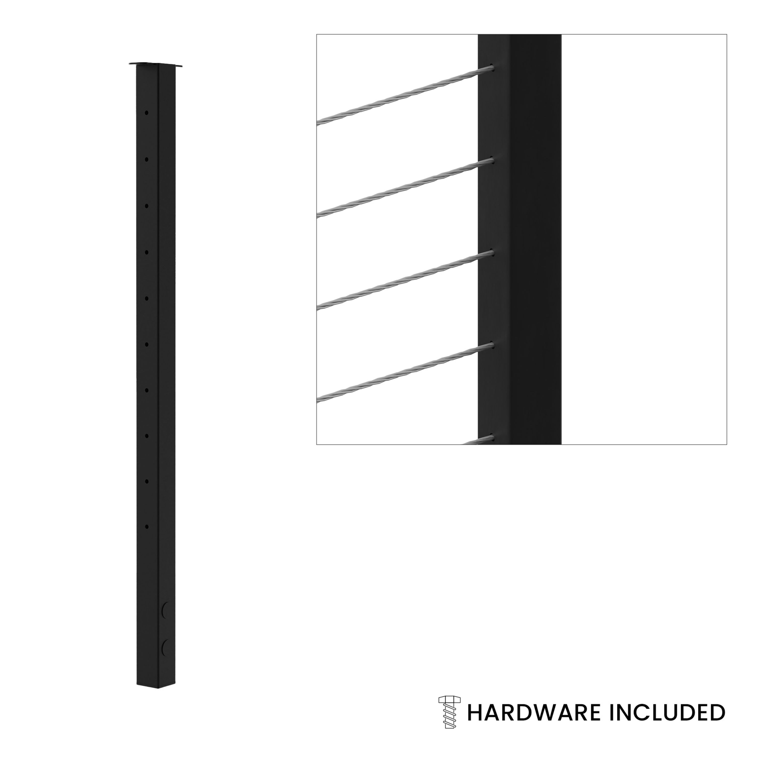 Express Side Mount Level End Post | Cable Railing | Viewrail | Viewrail