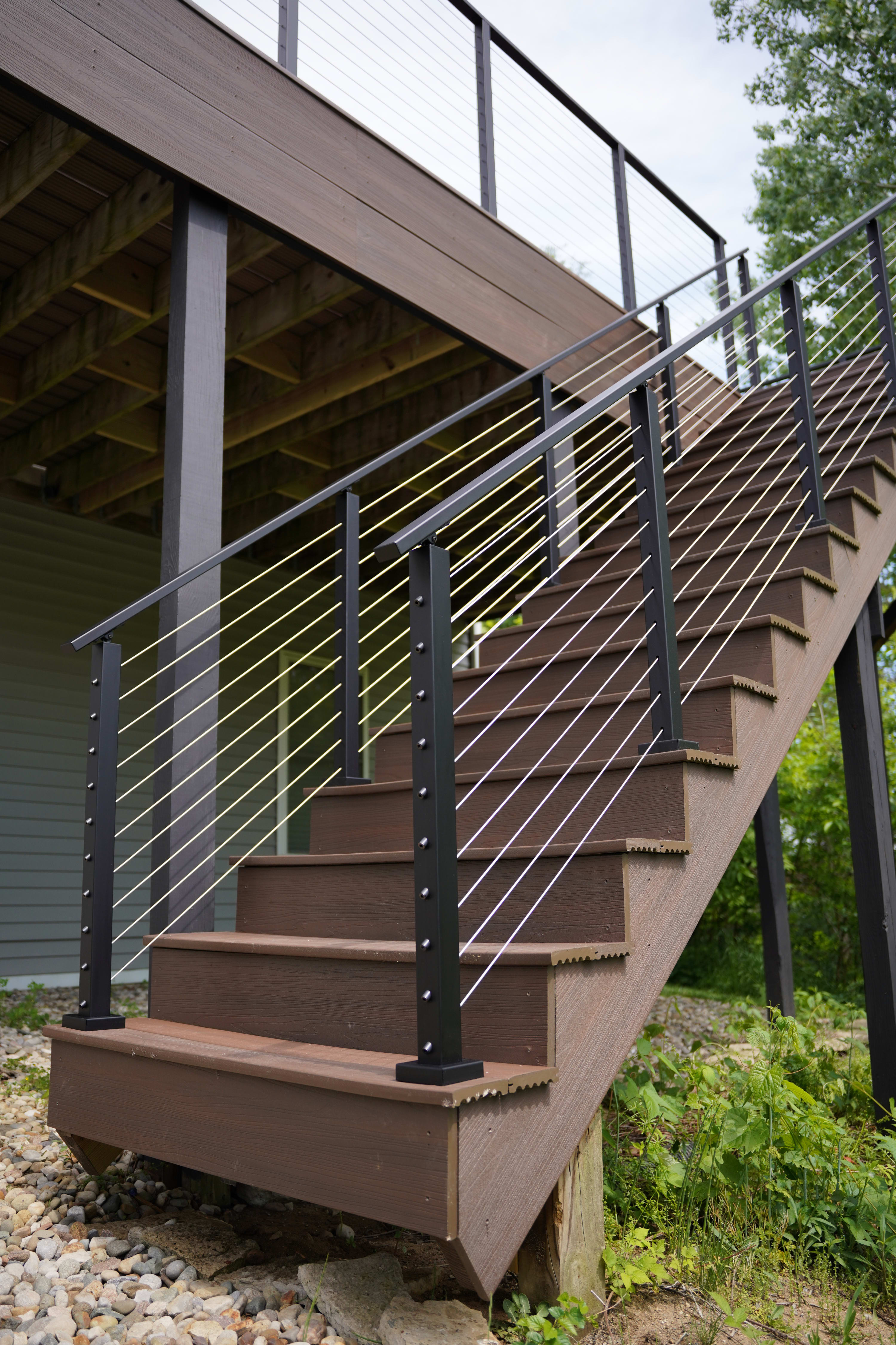 Aluminum Cable Railing Kit for Stairs | 4 to 16 ft lengths | Viewrail